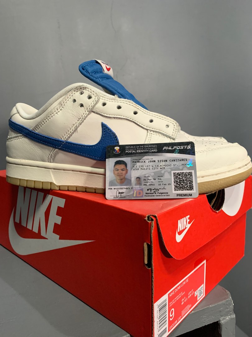 Nike Dunk Low SE Sail Marina Blue, Men's Fashion, Footwear, Sneakers on ...