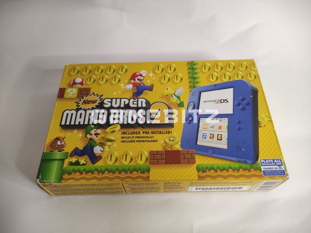 Nintendo 2DS New Super Mario Bros 2 Limited Edition Electric Blue ...