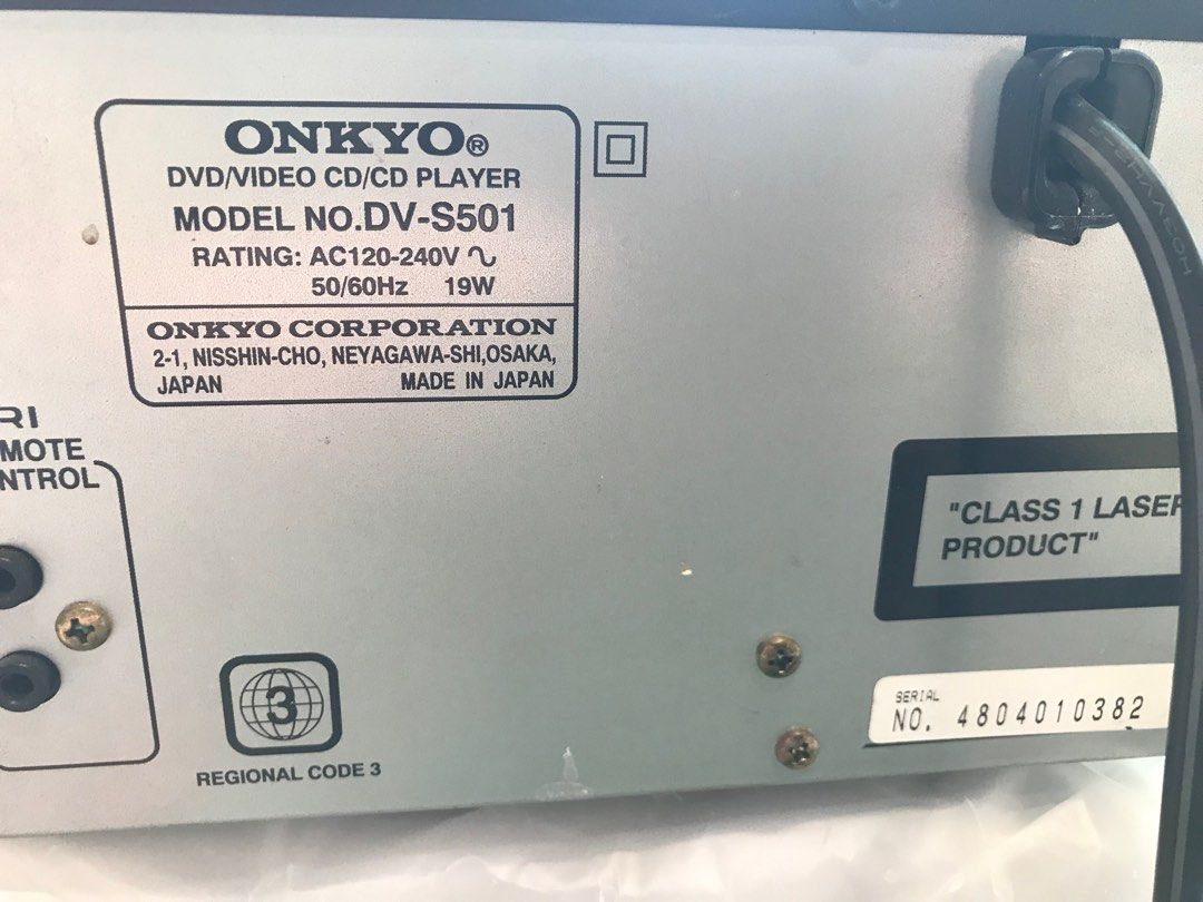ONKYO DVD / VCD / CD player DV S501, Audio, Soundbars, Speakers & Amplifiers on Carousell