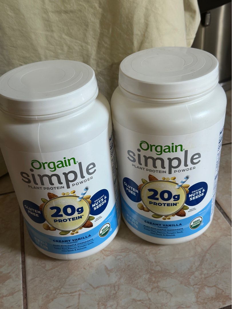 ORGAIN SIMPLE PLANT PROTEIN POWDER, Food & Drinks, Other Food & Drinks ...