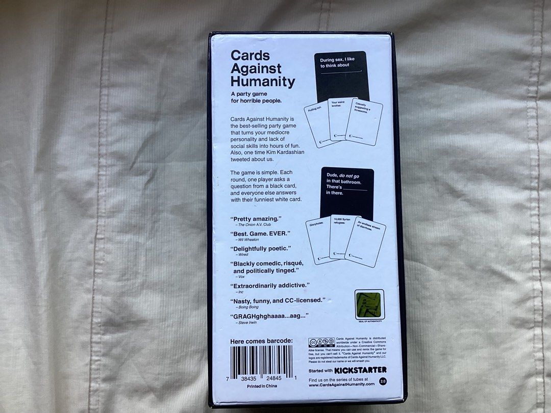 ORIGINAL Cards Against Humanity, Hobbies & Toys, Toys & Games on Carousell