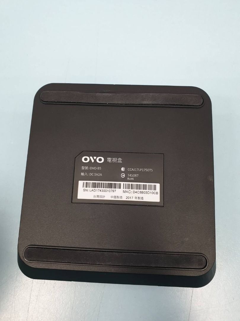 【艾爾巴二手】OVO B5 電視盒 黑色#二手電視盒#漢口店 D10CB, 電視及其他電器 , 電視及其他電器 , 串流媒體及集線器在旋轉拍賣