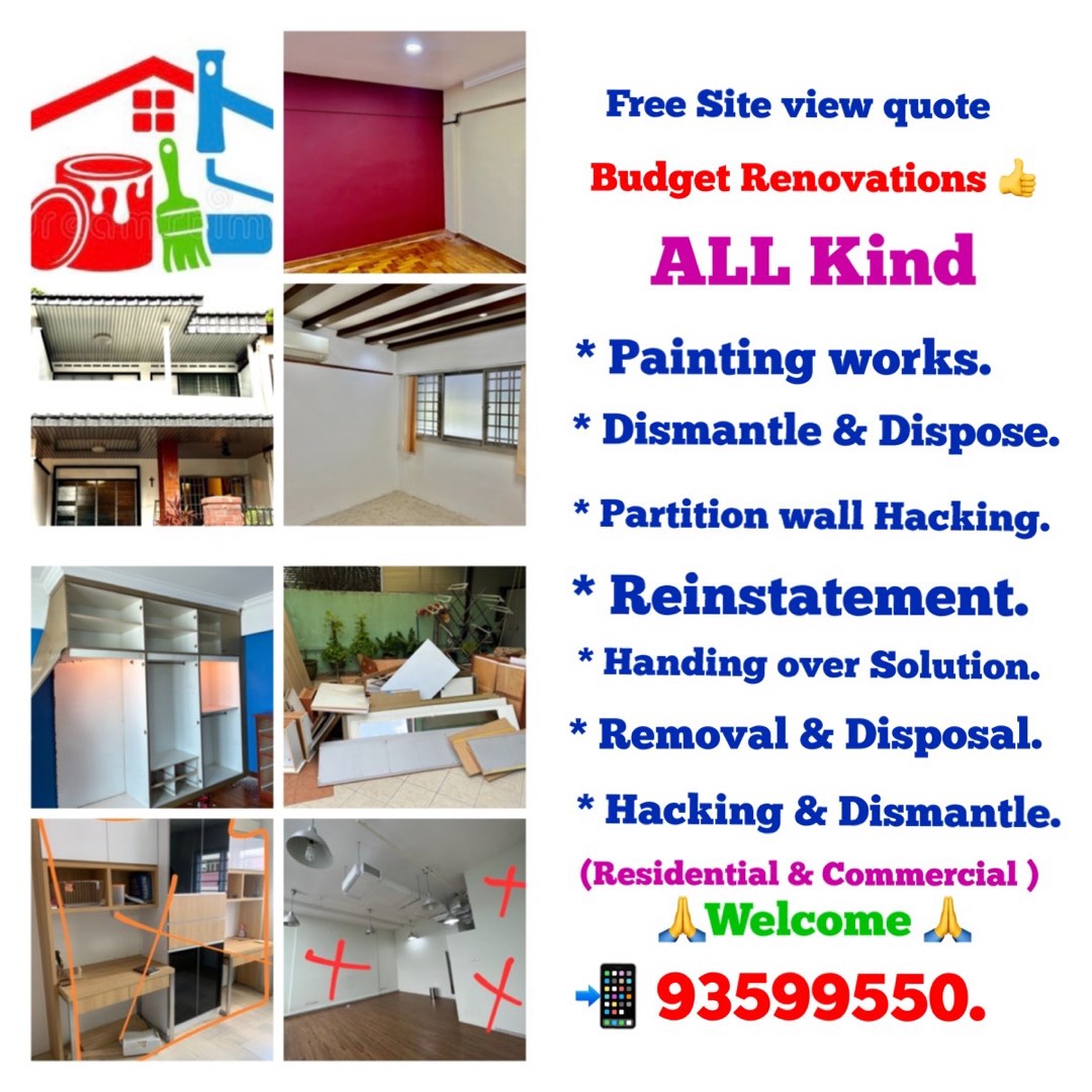 Painting and Dismantle and Disposal and Hacking and Reinstatement works ...