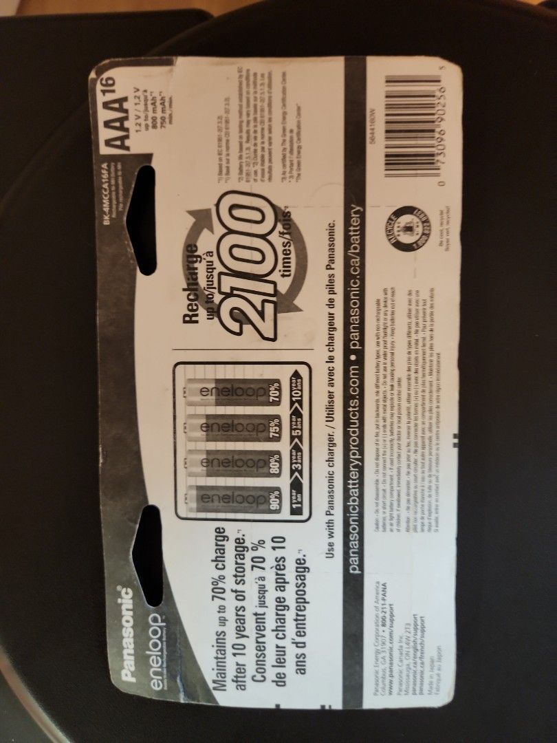 Panasonic Eneloop AAA Rechargeable White 16x - Made in Japan ...