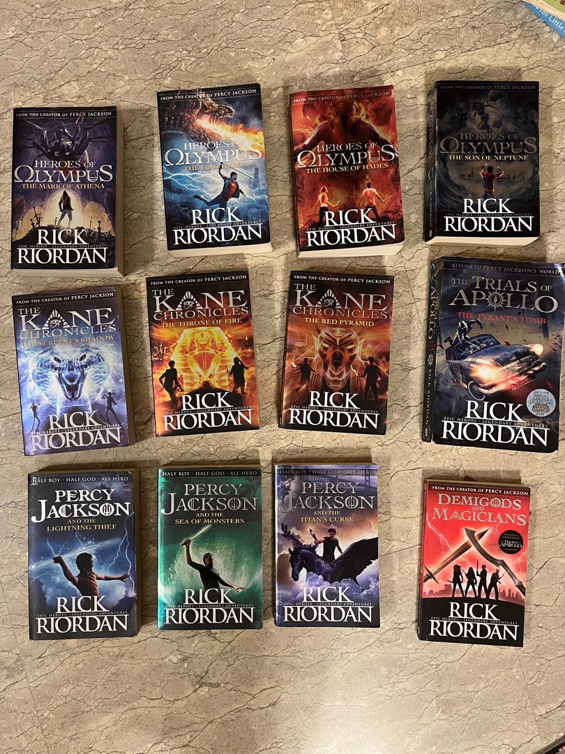 Percy Jackson set by Rick Riordan, Hobbies & Toys, Books & Magazines ...