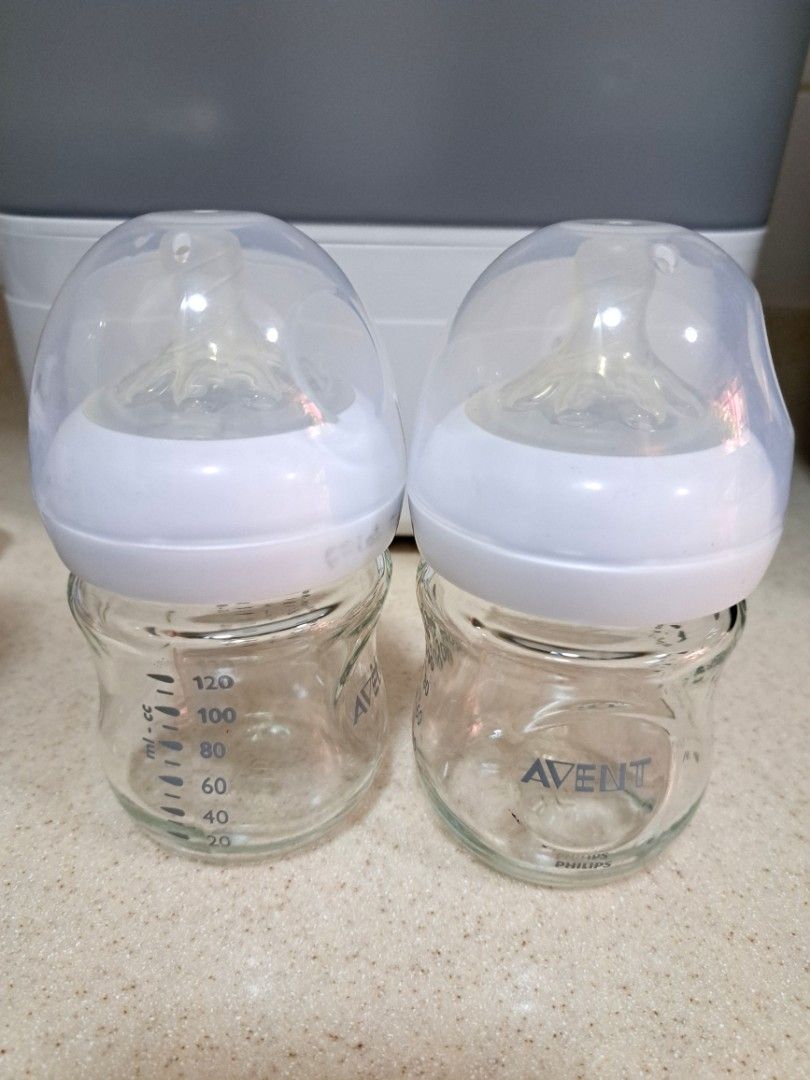 Philips Avent Natural Glass Milk Bottle, Babies & Kids, Nursing ...