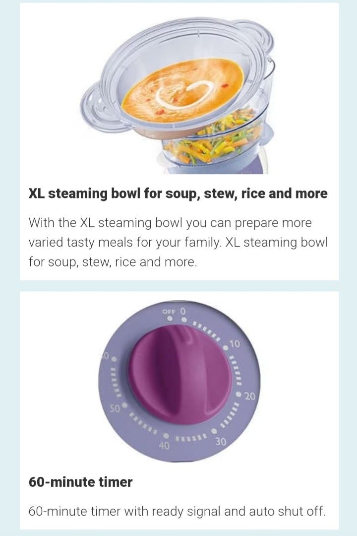 PHILIPS Viva Collection Steamer HD9120, TV & Home Appliances, Kitchen ...