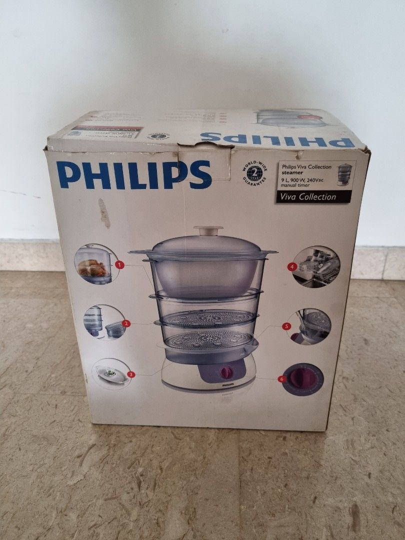 PHILIPS Viva Collection Steamer HD9120, TV & Home Appliances, Kitchen ...