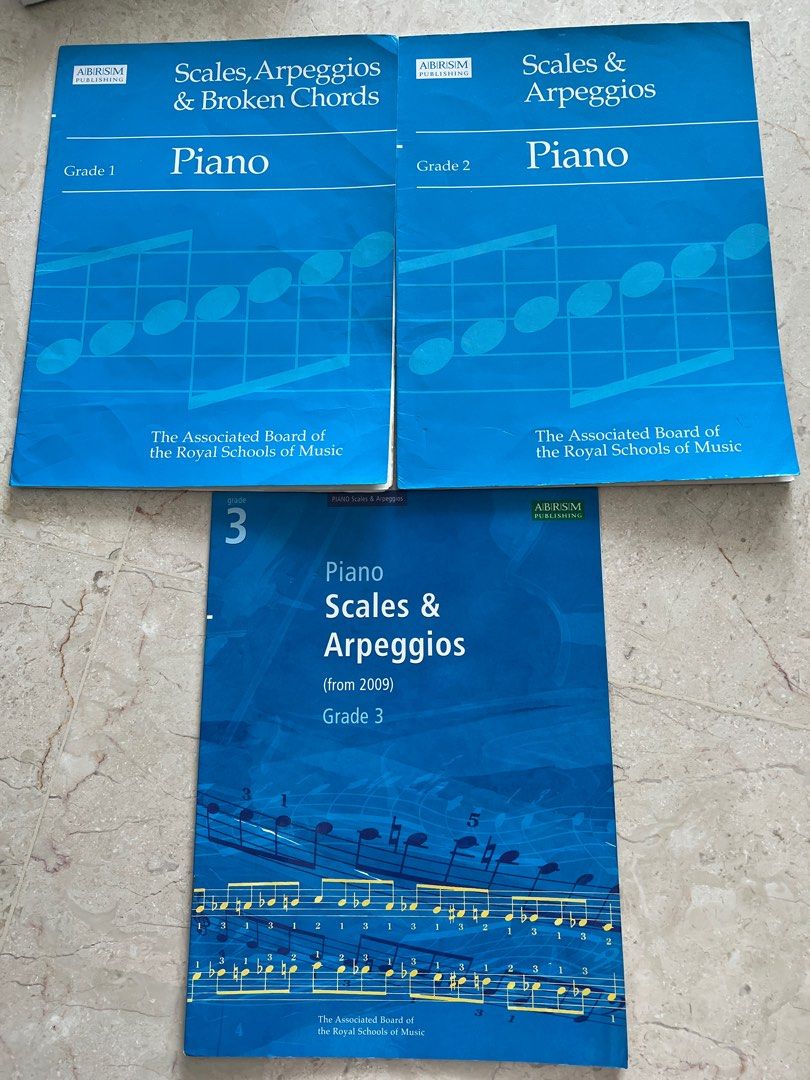 Piano books - Scales and Arpeggios & Broken Chords Grade 1-3, Hobbies ...