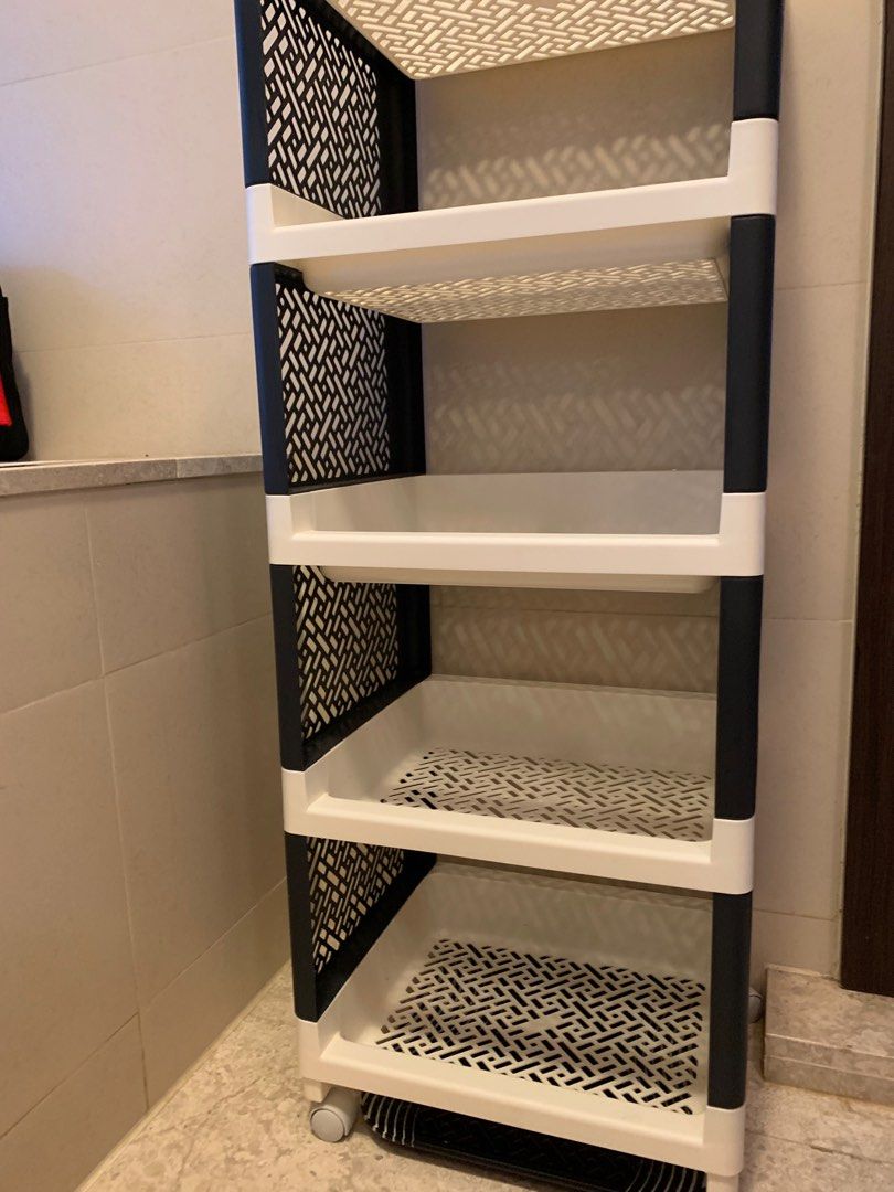 Plastic 5 layer Rack, Furniture & Home Living, Furniture, Shelves ...