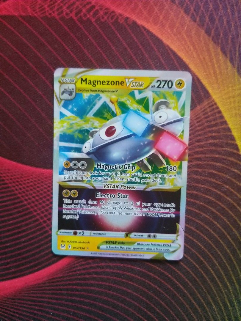 Pokemon Card Magnezone VSTAR Lost Origin #057/196, Hobbies & Toys, Toys ...