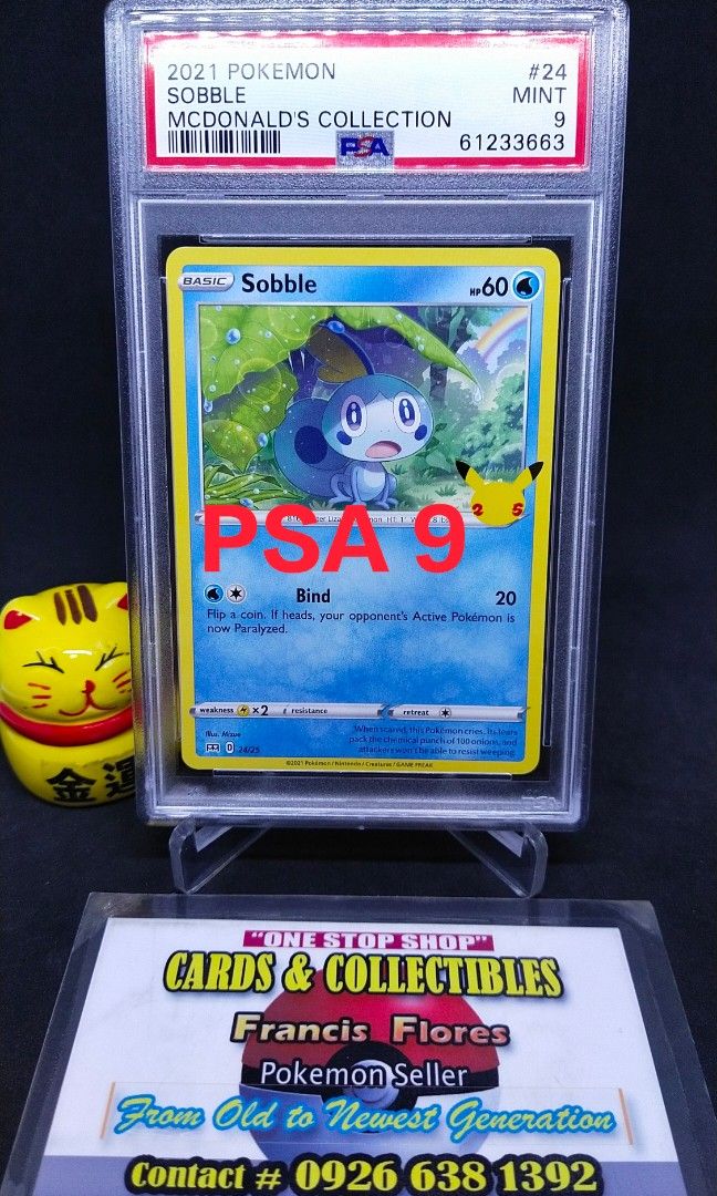 Pokemon GRADED Card - PSA 9: SOBBLE #24 (McDONALD'S COLLECTION) YEAR ...