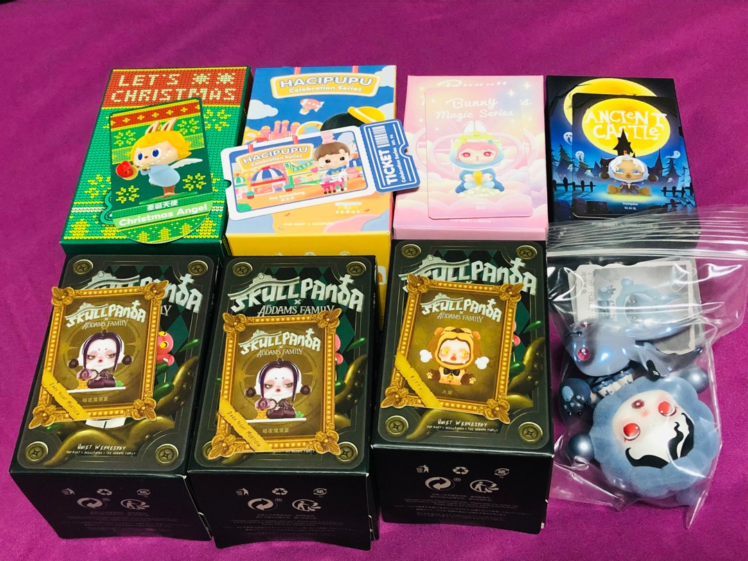 POPMART: Labubu Let’s I Christmas/Hacipupu/Skull Panda x Adams Family ...