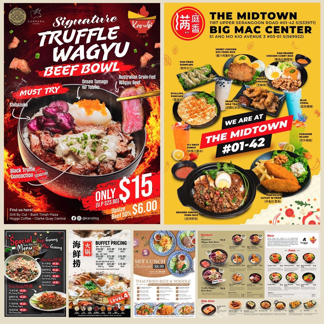 Graphic Design Services - Poster Design, Food Menu Design, Banner ...