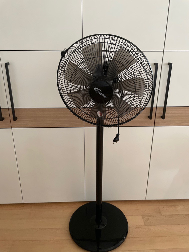 PowerPac Standing Fan with convertible height, Furniture & Home Living ...