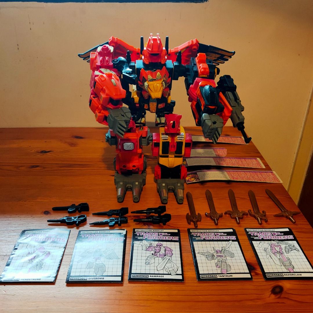Predaking Predacons Transformers Original G1 Hasbro with instruction ...