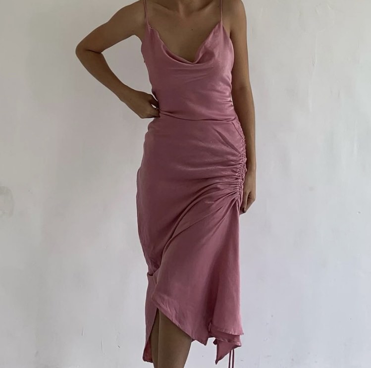 SALEEE! PRETTIEST OLD ROSE DRESS, Women's Fashion, Dresses & Sets ...