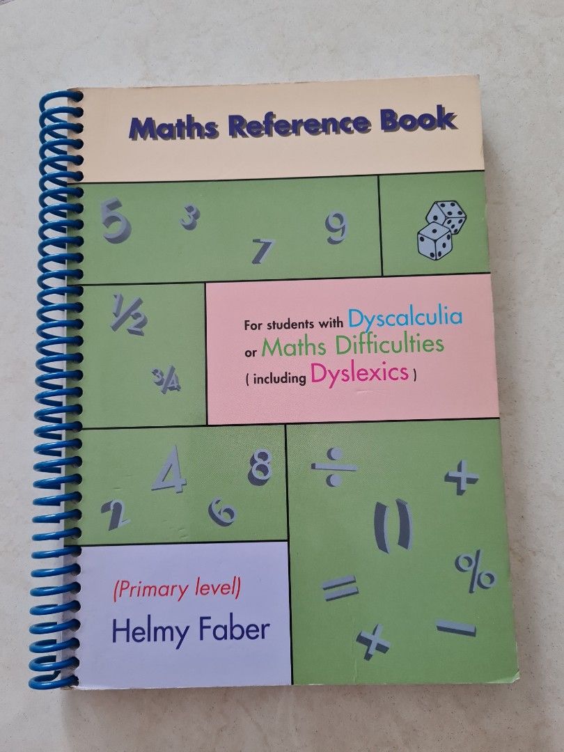 Primary school math reference book special needs, dyslexia, dyscalculia ...