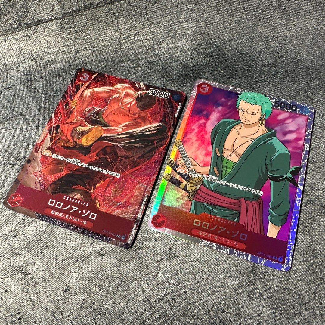 Roronoa Zoro P-SR/SR OP01-025 Romance Dawn Set, Hobbies & Toys, Toys ...