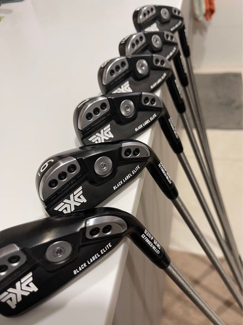 PXG Gen 5 0311P Golf Iron Set (4-P) Black Label Elite + Premium Steel Fibre Shaft, Sports ...