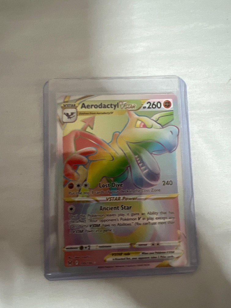 Rainbow Aerodactyl Vstar Lost Origin, Hobbies & Toys, Memorabilia & Collectibles, Vintage ...