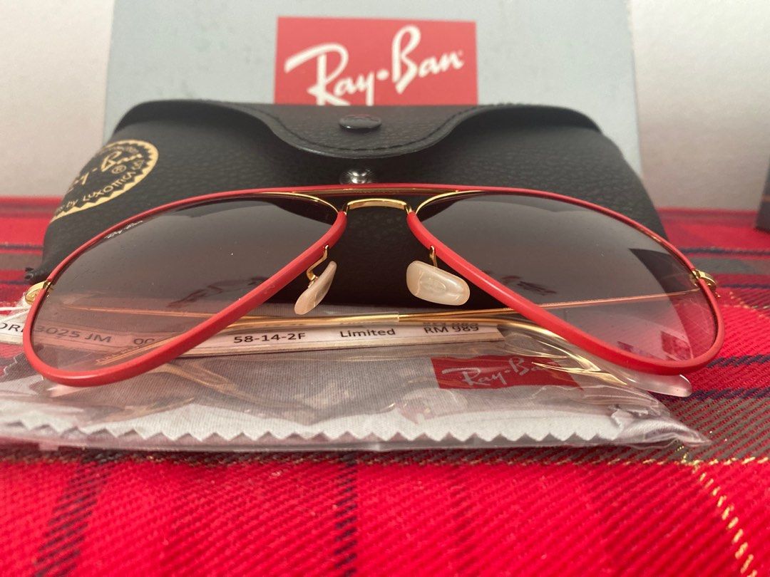 Ray Ban Aviator Limited Edition, Women's Fashion, Watches & Accessories ...