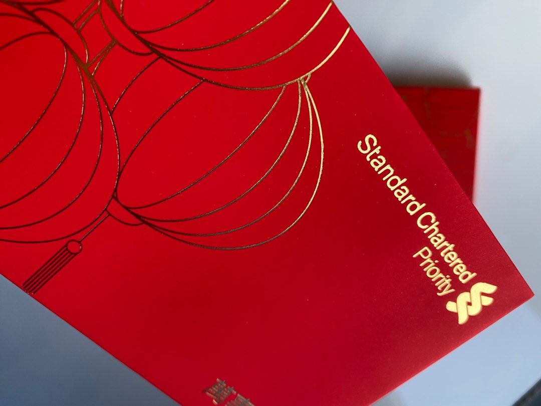 Red packet Angpow Standard Chartered Priority Bank - 145 years in ...