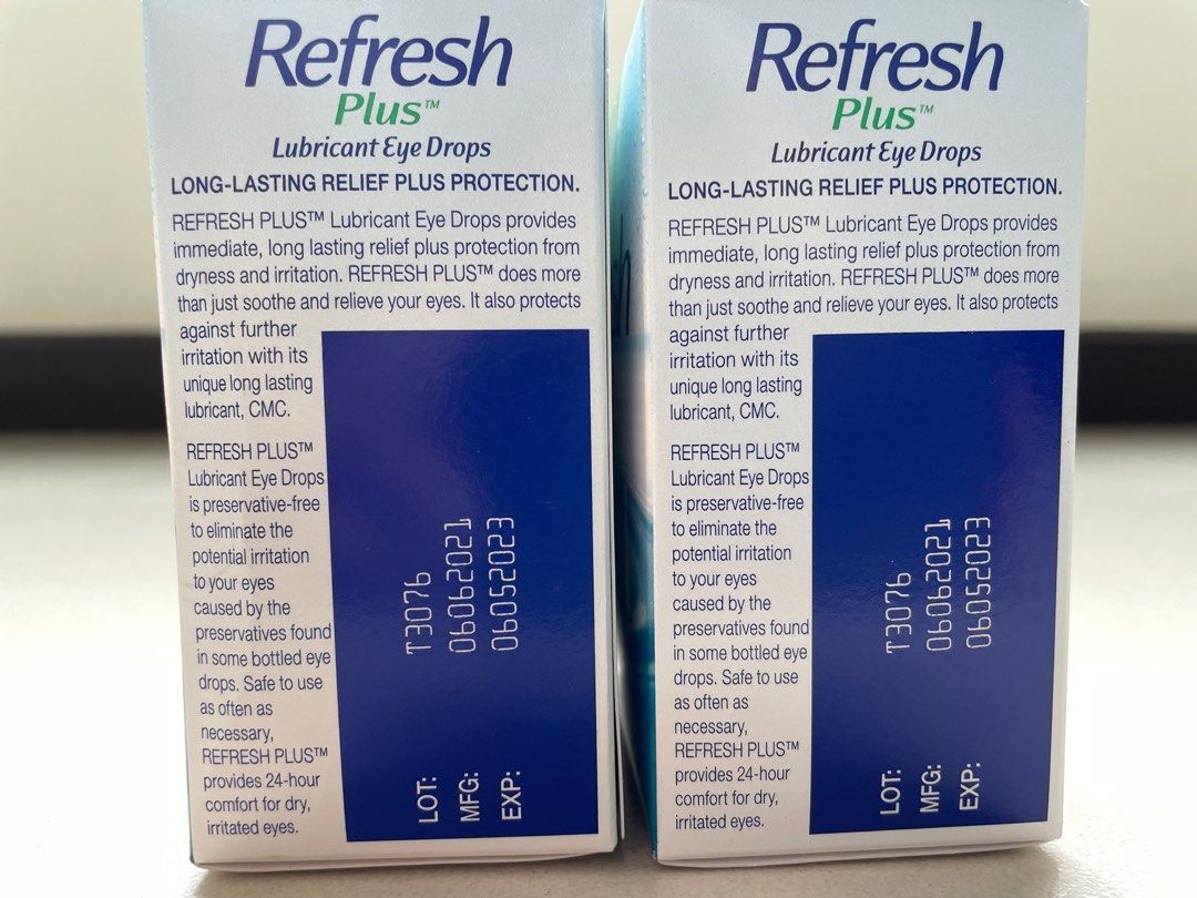 Refresh Plus Lubricant Eye Drops, Beauty & Personal Care, Vision Care ...