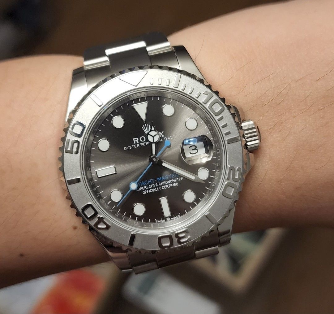 Rolex Yachtmaster 40mm Rhodium (EWF), Men's Fashion, Watches ...
