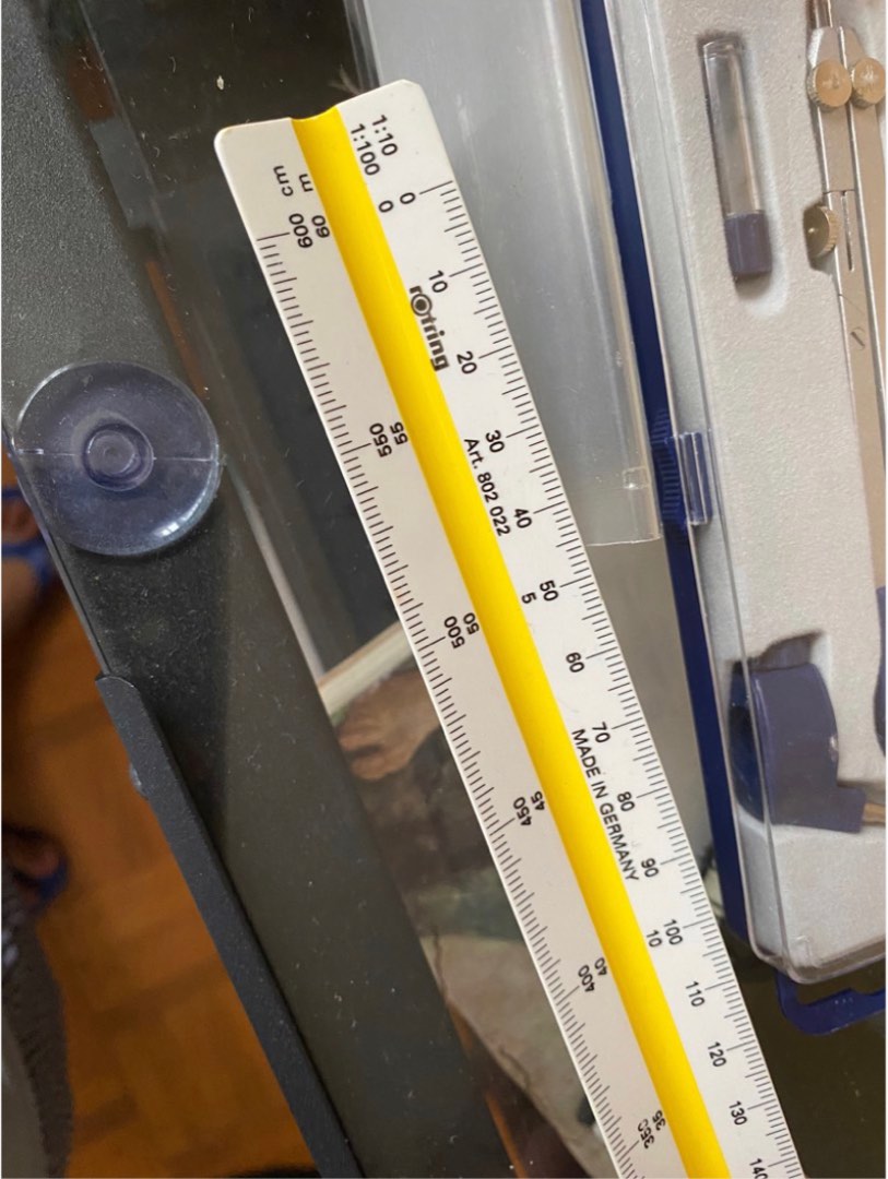 Rotring & Deli Triangular Scale, Hobbies & Toys, Stationary & Craft ...