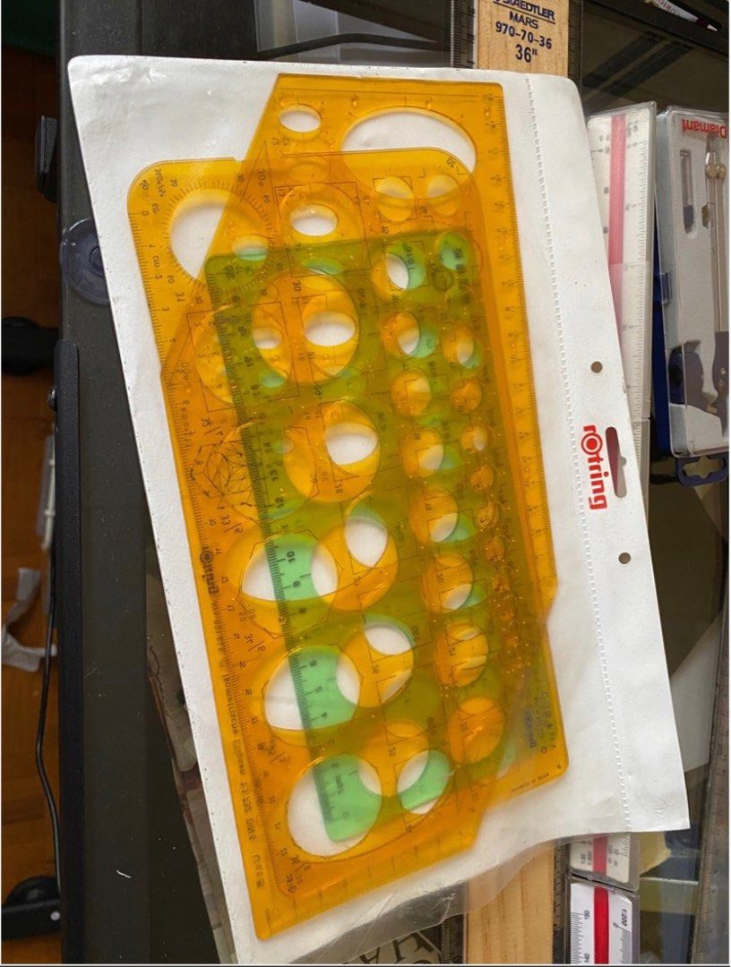 Rotring Circle and Ellipse Template, Hobbies & Toys, Stationary & Craft ...