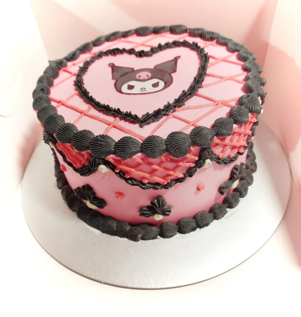 Sanrio Kuromi cake, Food & Drinks, Homemade Bakes on Carousell