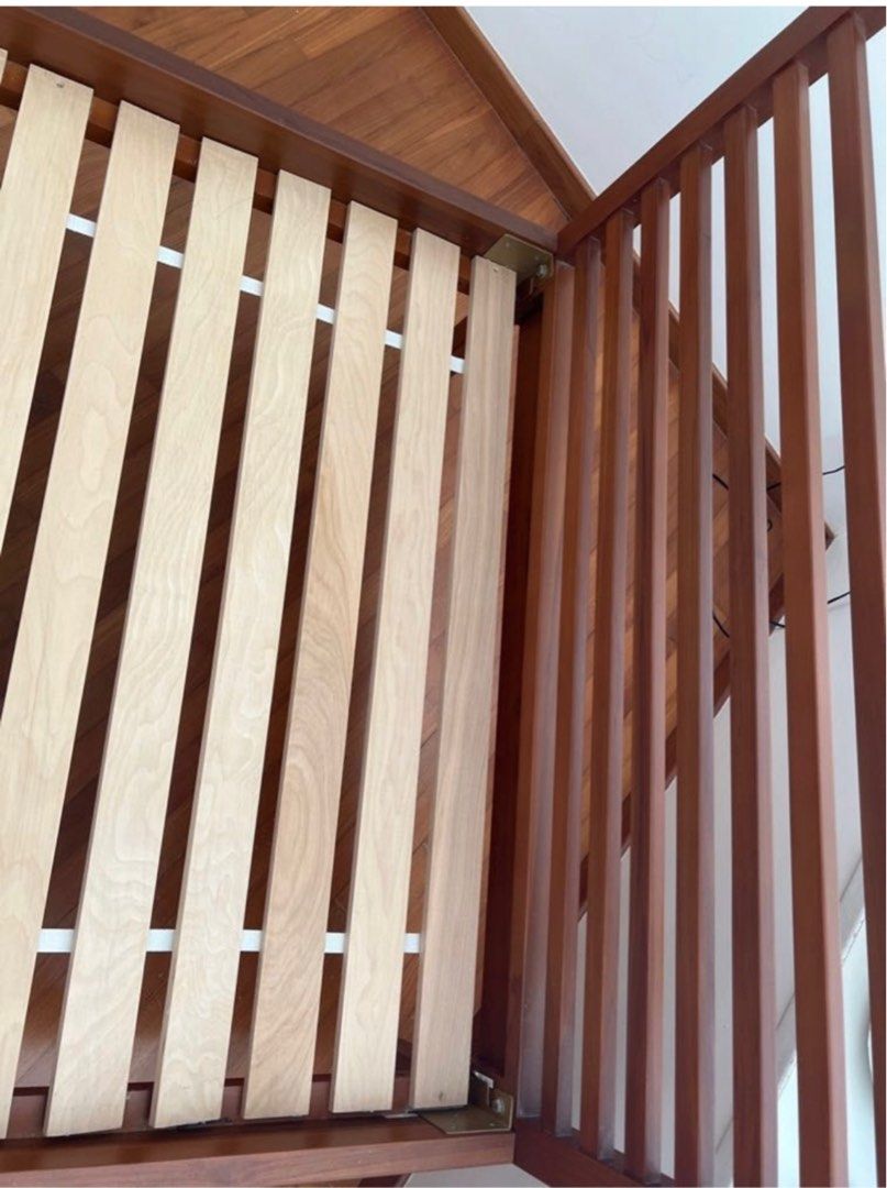 Scanteak super single bed frame, Furniture & Home Living, Furniture ...