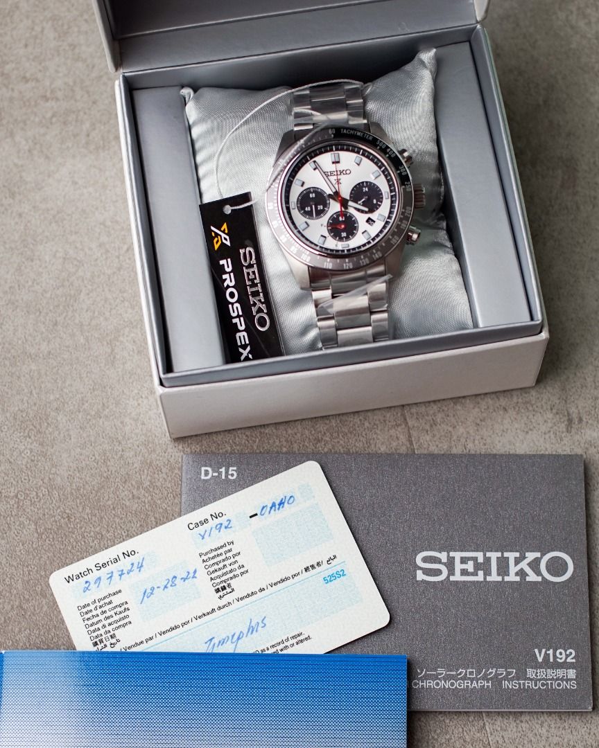 Seiko Speedtimer Panda Chronograph SSC911P1, Men's Fashion, Watches ...