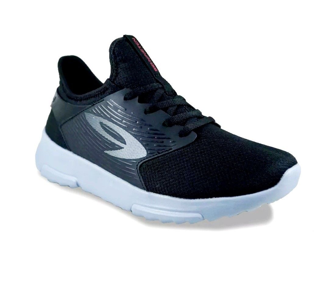 SEPATU LARI PRIA 910 NINETEEN KIVA HITAM ABU, Fesyen Pria, Sepatu ...