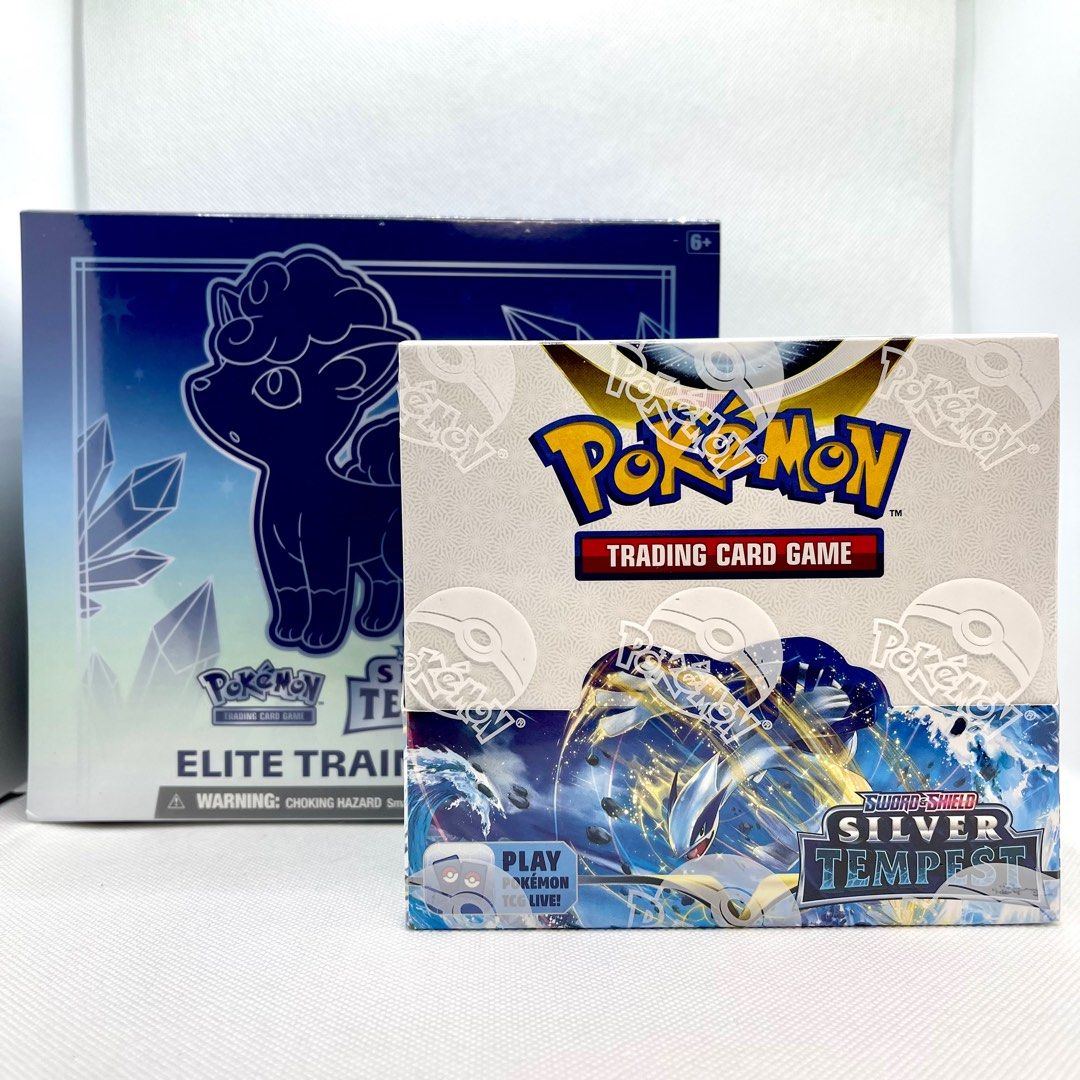 [Set of 2] Pokemon TCG Silver Tempest Booster Box & ETB, Hobbies & Toys ...