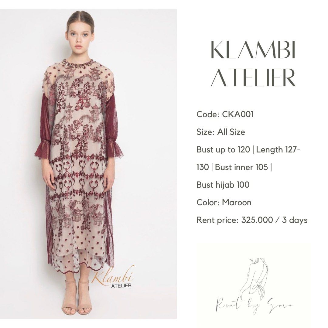 Sewa baju kondangan / rental dress klambi atelier, Fesyen Wanita ...