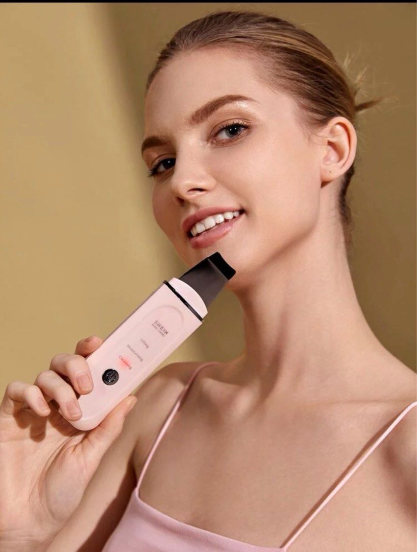 SHEIN Skin Spatula Electric Ultrasonic Facial Cleaner Skin Scrubber ...
