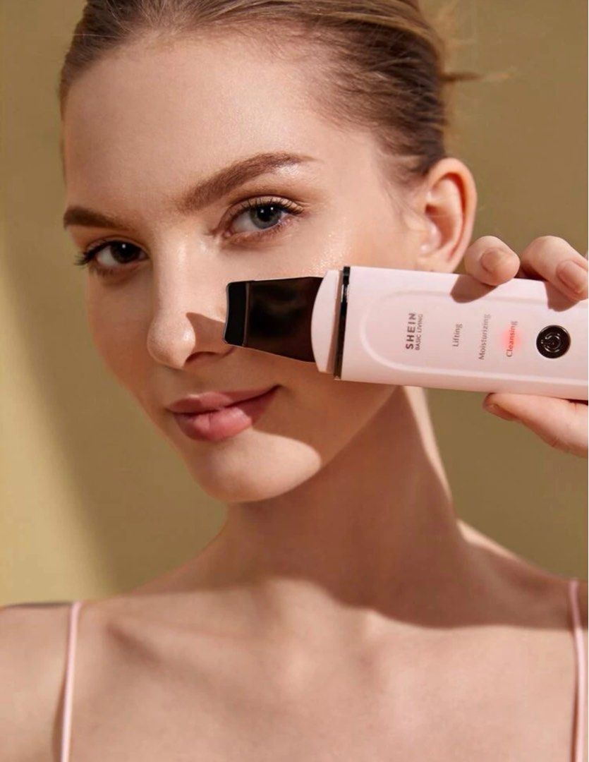 SHEIN Skin Spatula Electric Ultrasonic Facial Cleaner Skin Scrubber ...