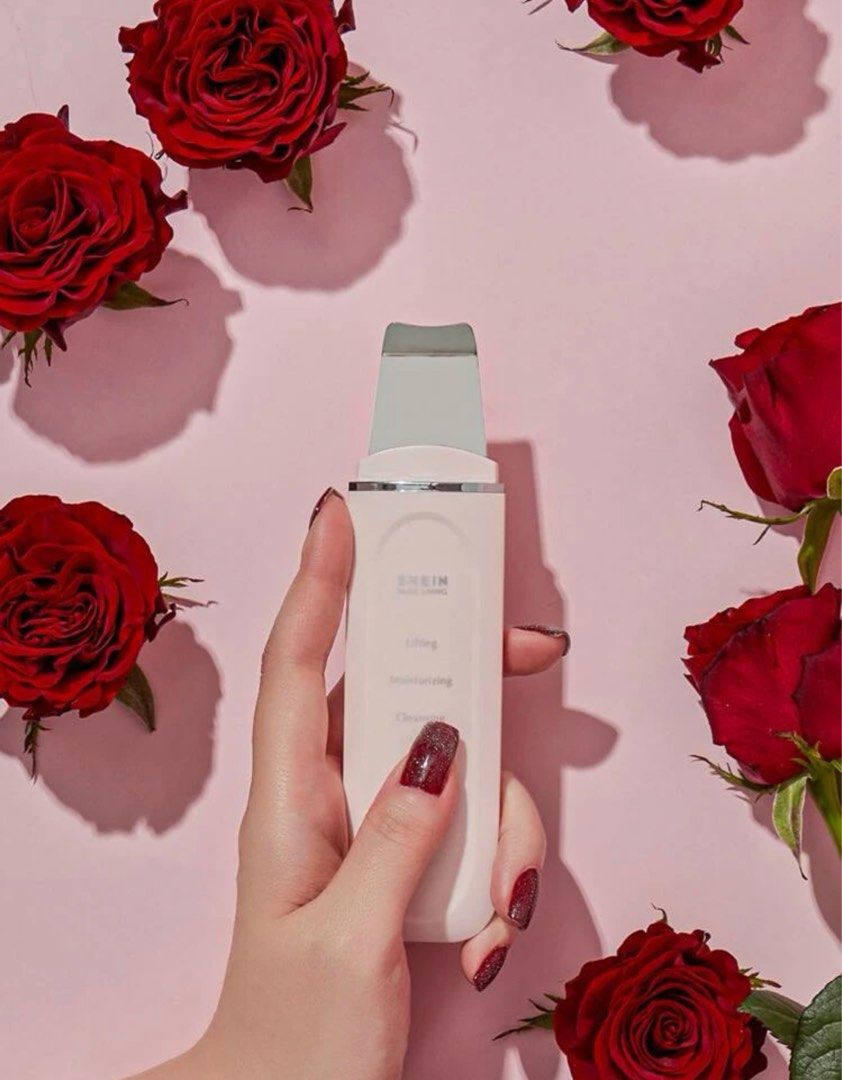 SHEIN Skin Spatula Electric Ultrasonic Facial Cleaner Skin Scrubber ...