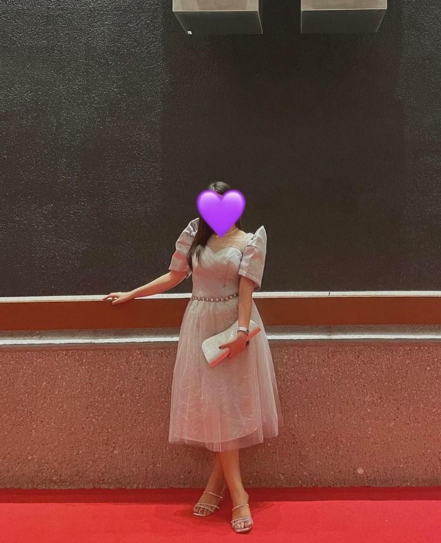 FOR SALE: Silver Gray Filipiniana Gown, Women's Fashion, Dresses & Sets ...