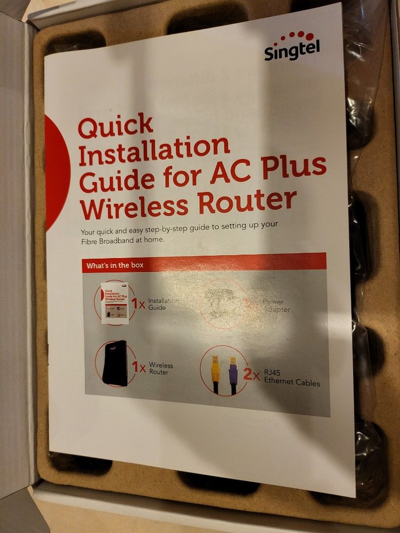 Singtel AC Plus Wifi Router, Computers & Tech, Office & Business ...