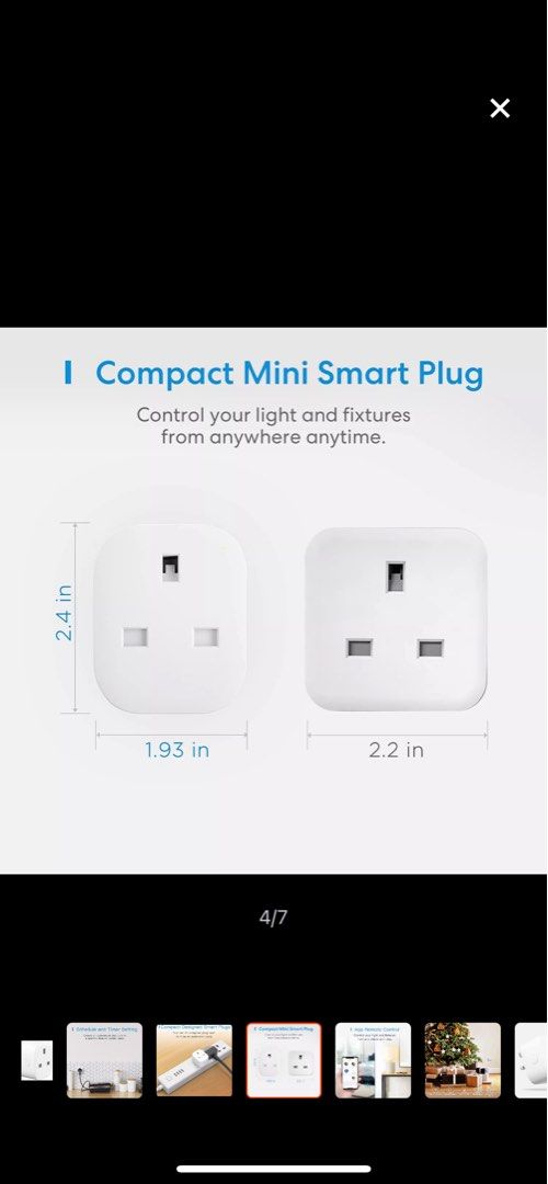 Smart Wifi Plug Mini - Meross MSS110, TV & Home Appliances, TV ...
