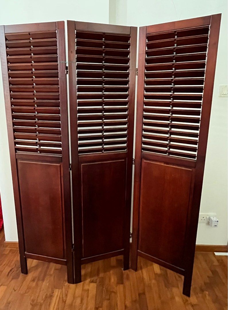 Solid timber screen, Furniture & Home Living, Furniture, Other Home ...