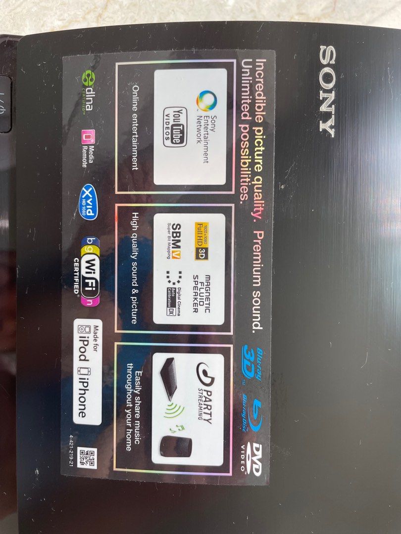 SONY Home Theatre N590 3D Blueray (Speakers and Sub Woofer only), TV & Home Appliances, TV ...