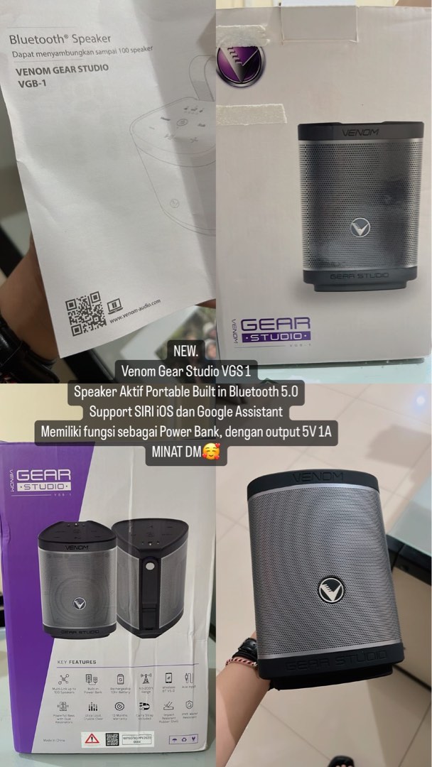 SPEAKER VENOM GEAR STUDIO VGS 1, Elektronik, Audio di Carousell