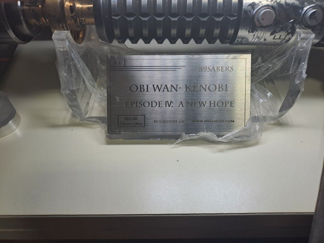 (NEGO) STARWARS OBE WAN KENOBI LIGHTSABER (Full metal), Hobbies & Toys ...