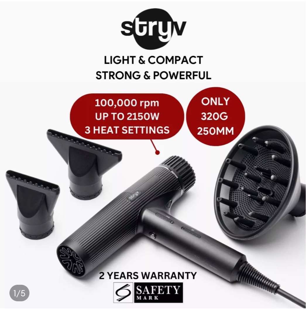 Stryv Power Hair Dryer, Beauty & Personal Care, Hair on Carousell