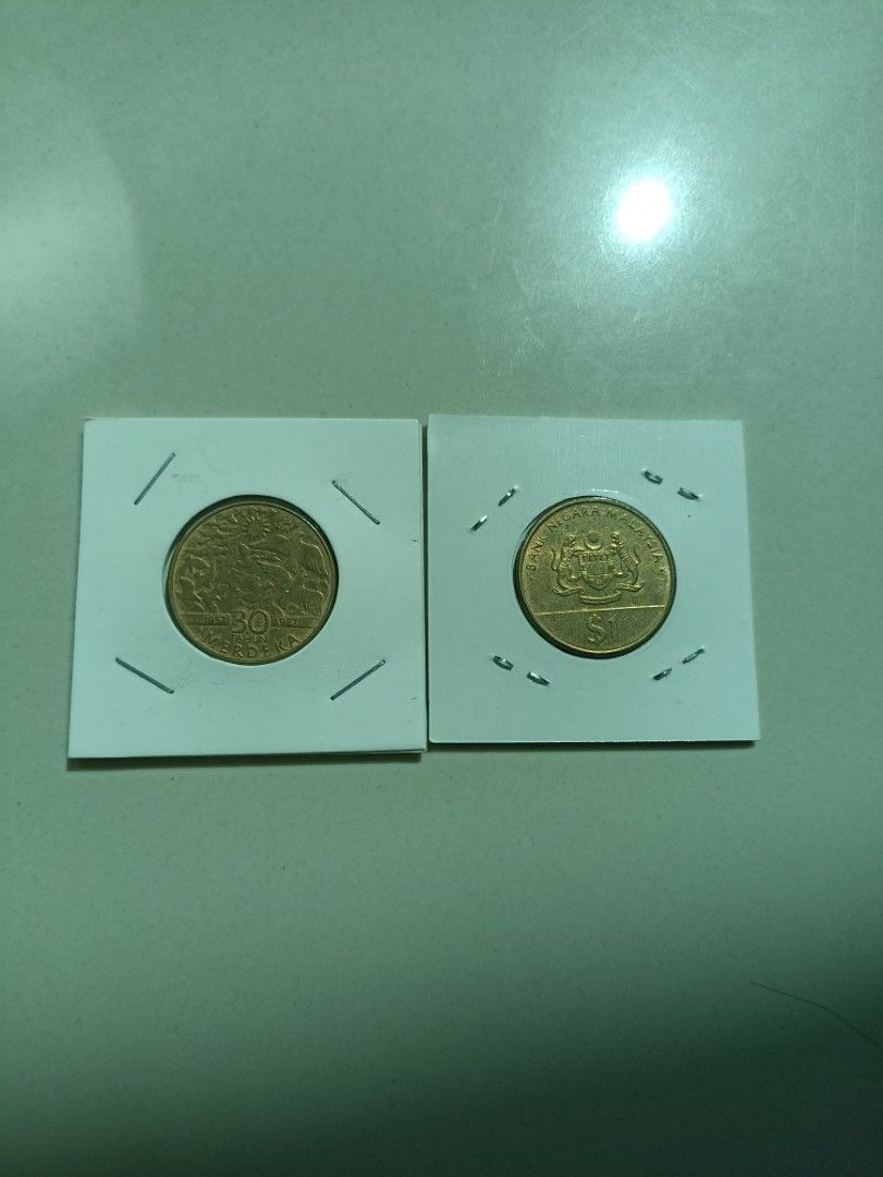 Syiling Rm1 -30 Tahun Merdeka, Hobbies & Toys, Collectibles ...