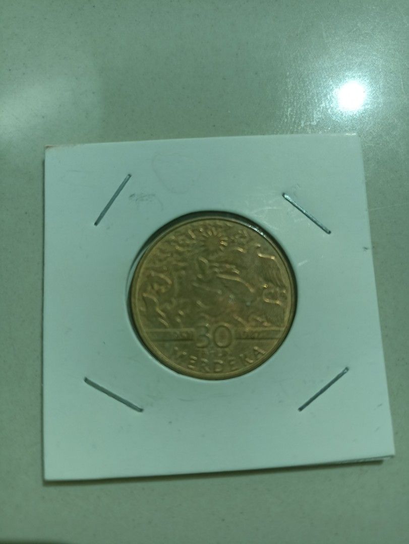 Syiling Rm1 -30 Tahun Merdeka, Hobbies & Toys, Collectibles ...